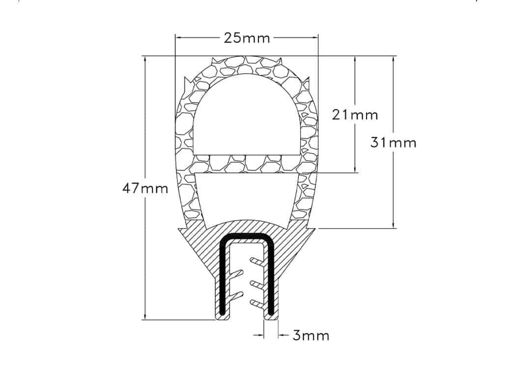 Bulb Trim-EC28-112-EM - Elasto Proxy