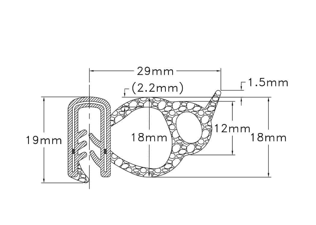 Bulb Trim-EC28-208-EM - Elasto Proxy