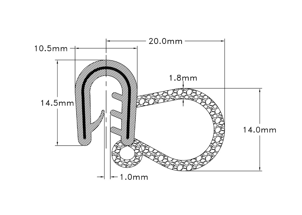 Bulb Trim-EC28-220-EM - Elasto Proxy