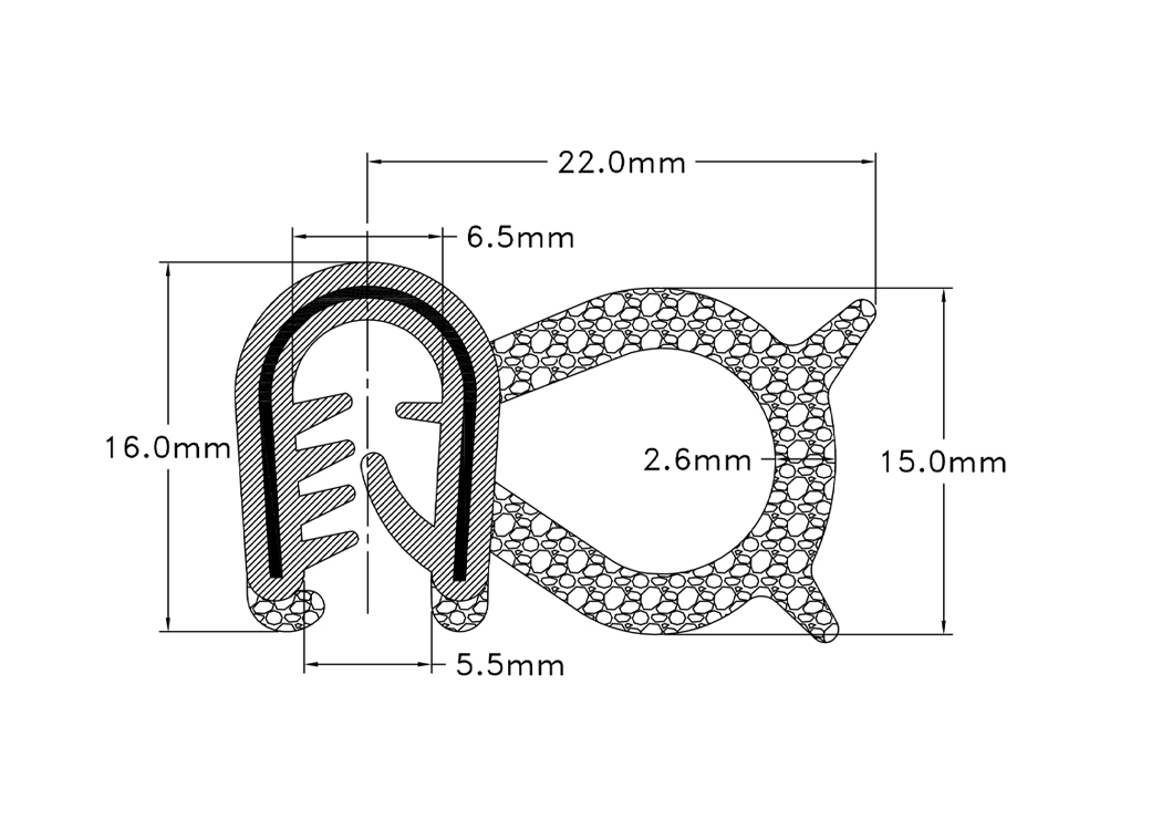 Bulb Trim-EC28-280-EM - Elasto Proxy