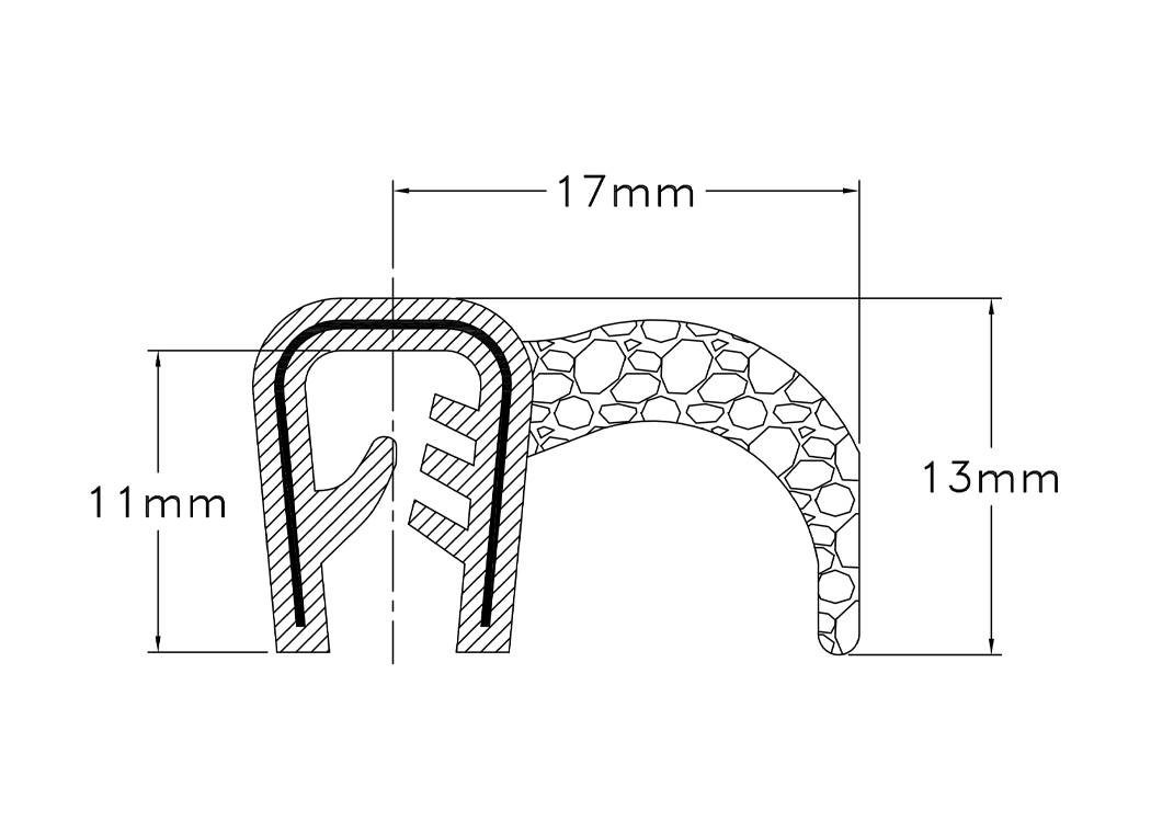 Bulb Trim-EC28-320-EM - Elasto Proxy